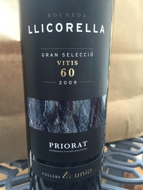 2009 Cellers Unió Priorat Roureda Llicorella Gran Seleccio Vitis 60 ...