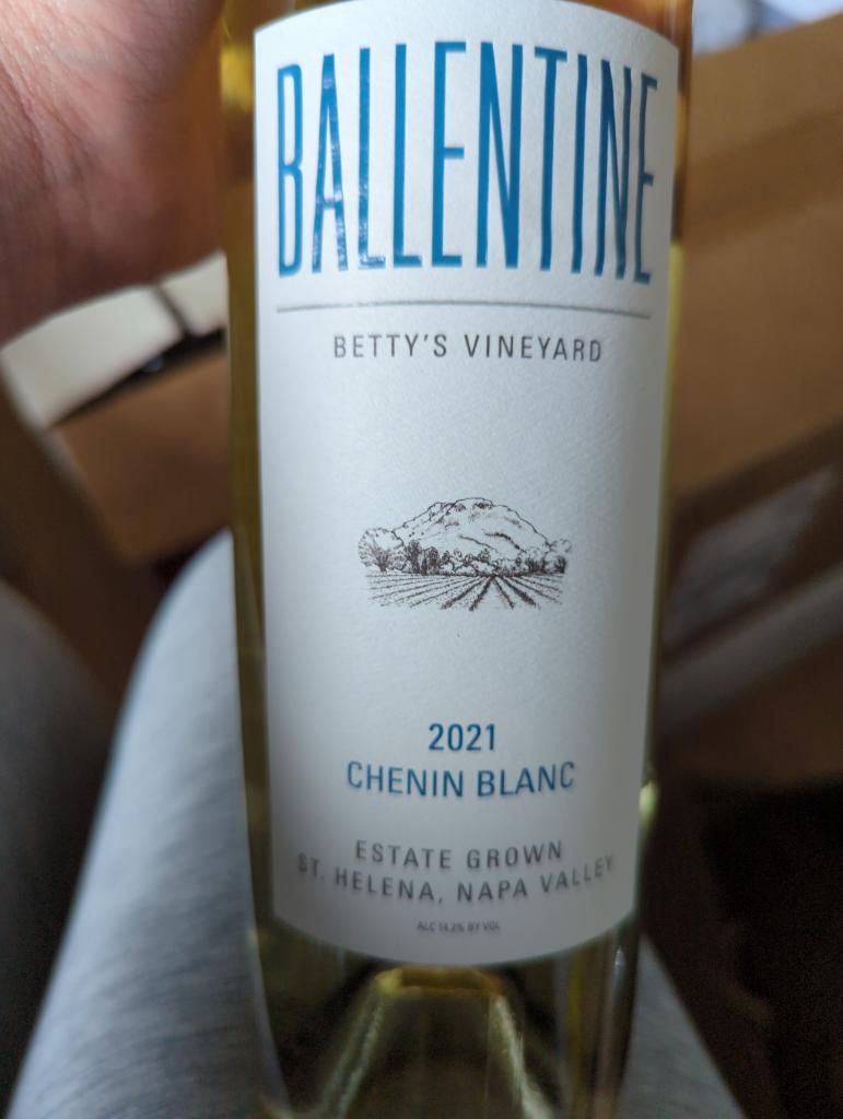 2021 Ballentine Vineyards Chenin Blanc Betty's Vineyard, USA ...