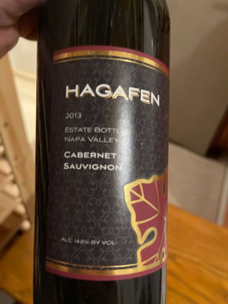 2013 Hagafen Cabernet Sauvignon Napa Valley, USA, California, Napa ...