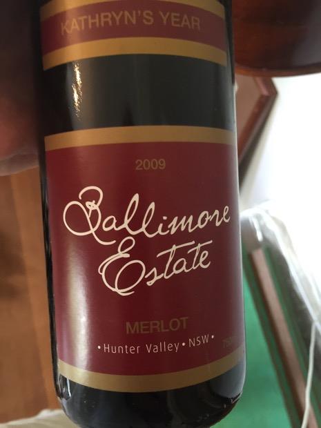 2009 Ballimore Estate Merlot Kathryn's Year, Australia, New South Wales ...