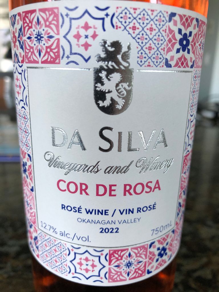 2022 Da Silva Vineyards and Winery Cor de Rosa St Rocc Vineyard, Canada ...