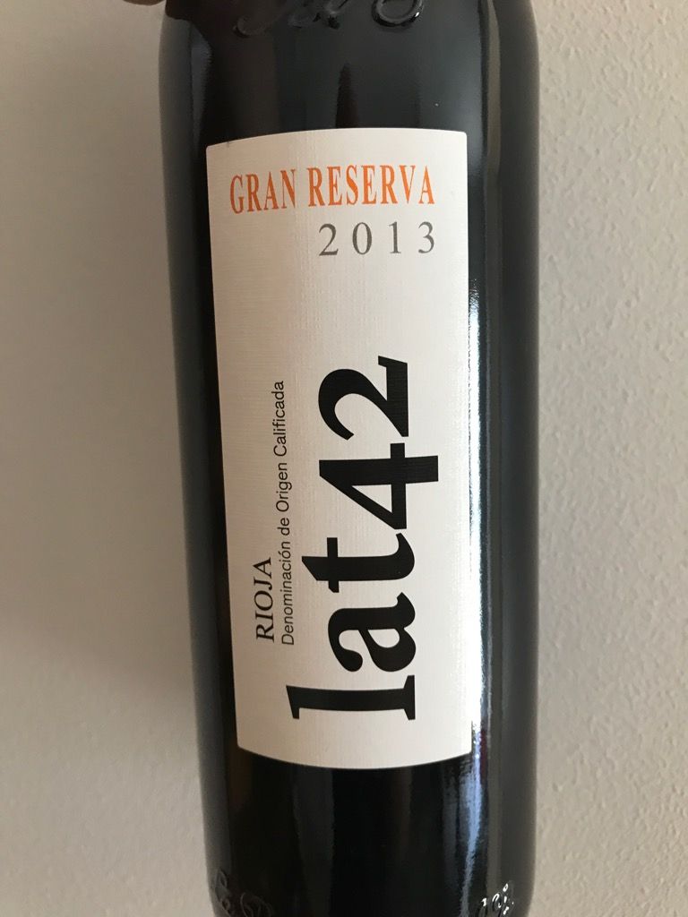 2013 La Rioja Alta Rioja lat 42 Gran Reserva, Spain, La Rioja, La Rioja ...