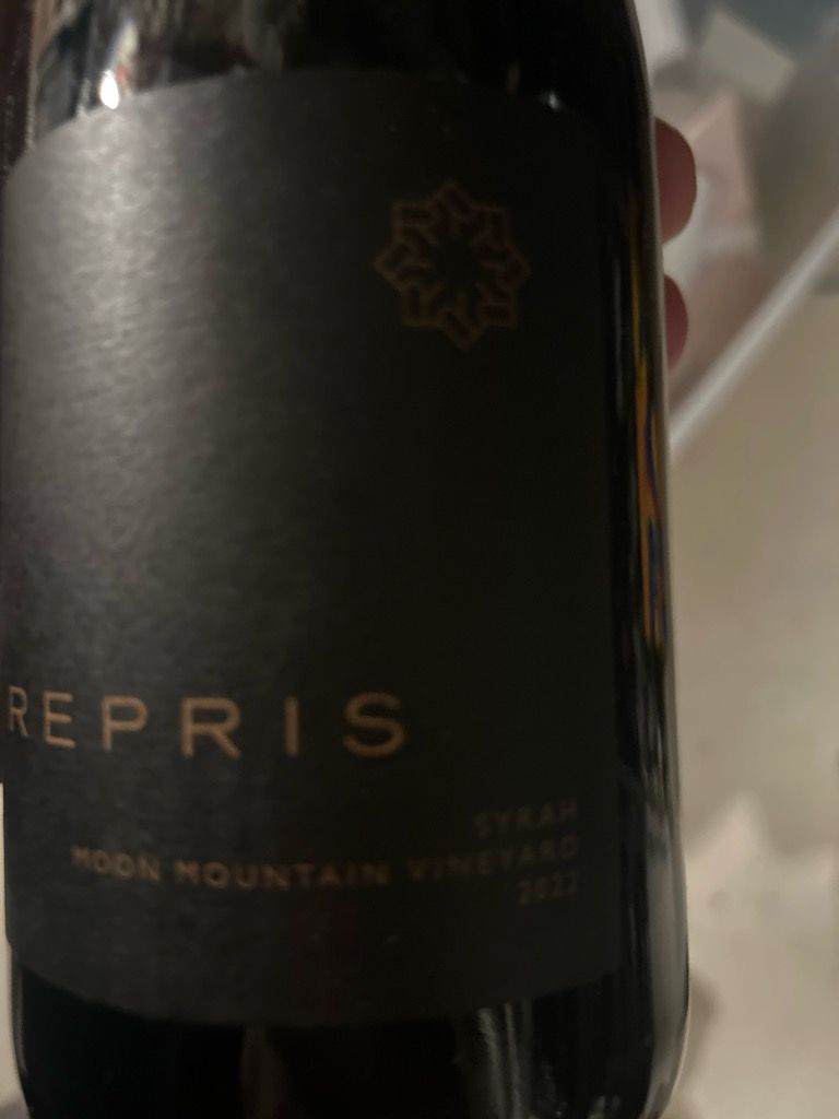 2022 Repris Syrah Moon Mountain Vineyard, USA, California, Sonoma ...