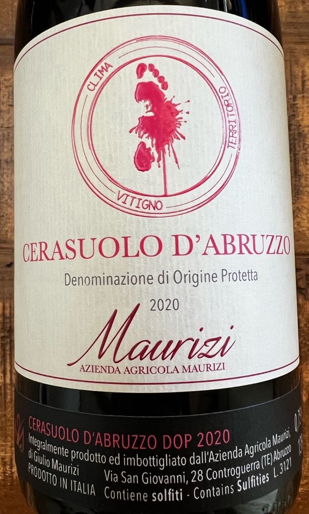 2020 Maurizi Cerasuolo d'Abruzzo, Italy, Abruzzi, Cerasuolo d'Abruzzo ...