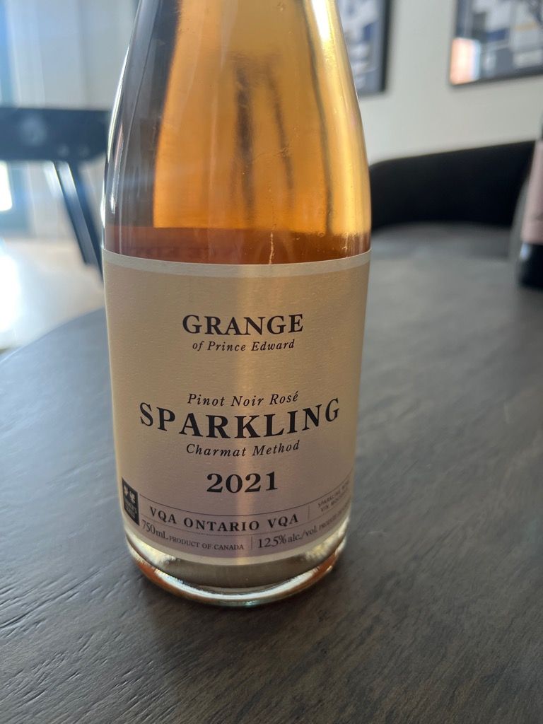 2021 The Grange of Prince Edward Pinot Noir Brut Rosé, Canada, Ontario ...