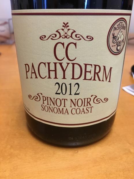 2012 Claypool Cellars Pinot Noir Pachyderm Sonoma Coast, USA ...