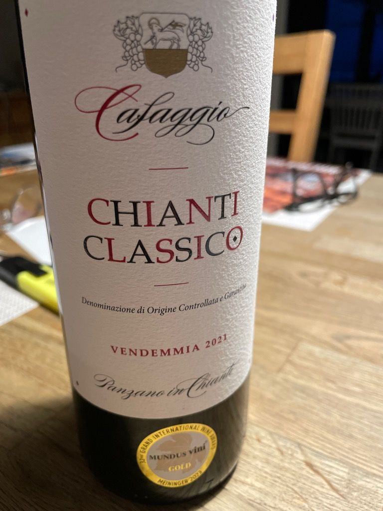 2021 Cafaggio Chianti Classico, Italy, Tuscany, Chianti, Chianti Classico DOCG - CellarTracker