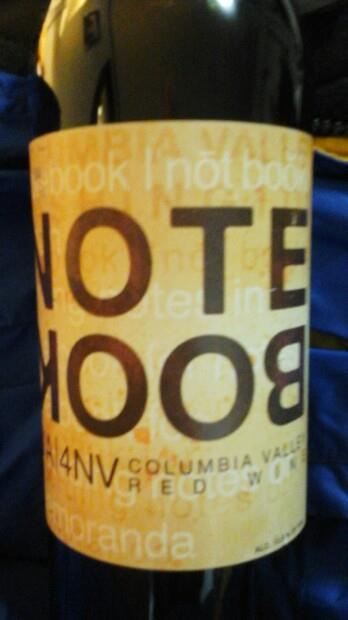 NV J. Bookwalter Notebook 4NV Red Blend, USA, Washington, Columbia ...