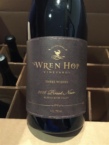 2016 Wren Hop Pinot Noir Three Wishes, USA, California, Sonoma County ...