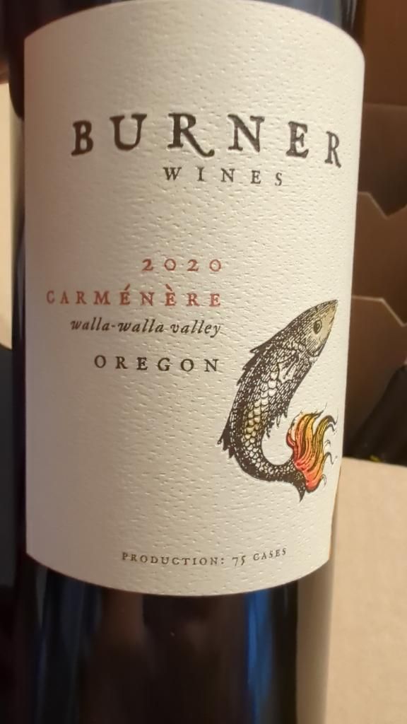 2020 Burner Wines Carménère, USA, Oregon/Washington, Columbia Gorge ...