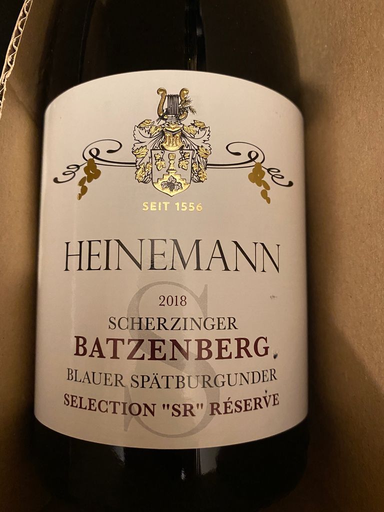 2022 Weingut Heinemann Scherzinger Batzenberg Spätburgunder Selection ...