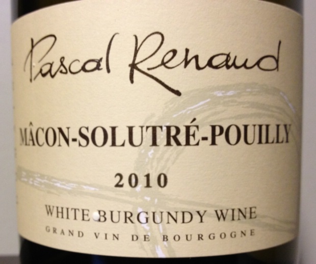 2007 Domaine Pascal & Mireille Renaud Mâcon-Solutre, France, Burgundy ...