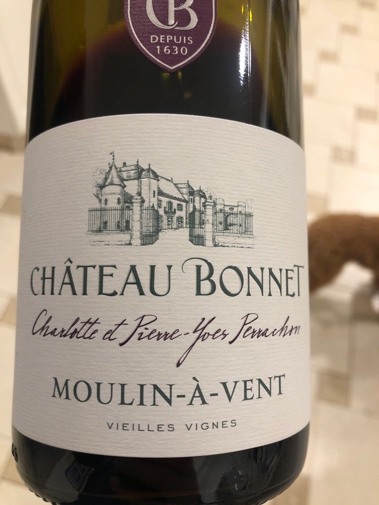 2019 Château Bonnet (Pierre-Yves Perrachon) Moulin-à-Vent Vieilles ...