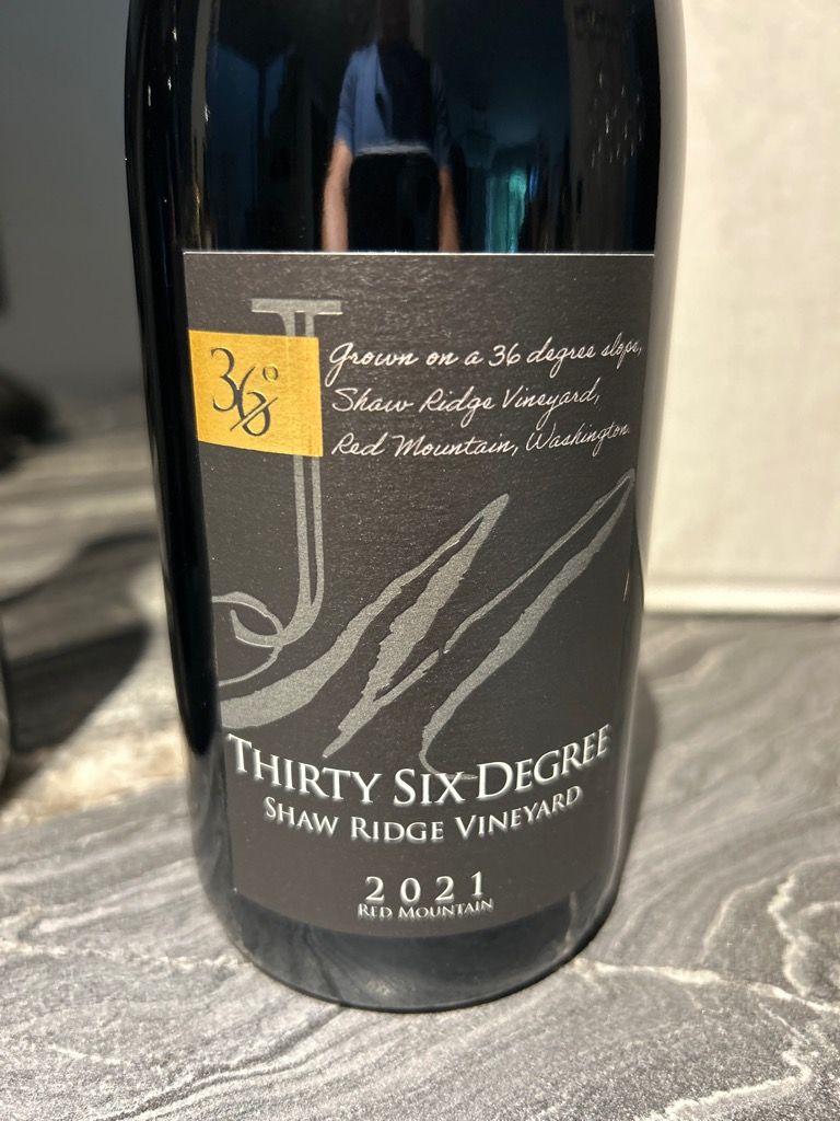 2021 JM Cellars Thirty Six Degree Shaw Ridge Vineyard, USA, Washington ...