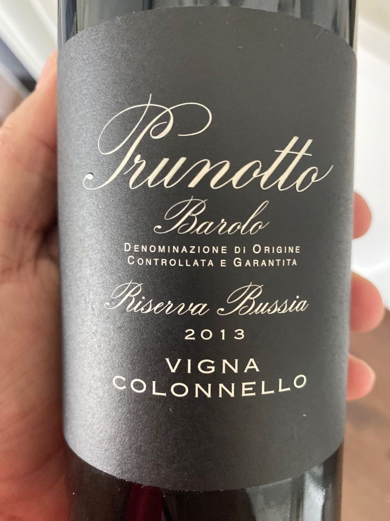 2015 Prunotto Barolo Riserva Bussia Colonnello, Italy, Piedmont, Langhe ...