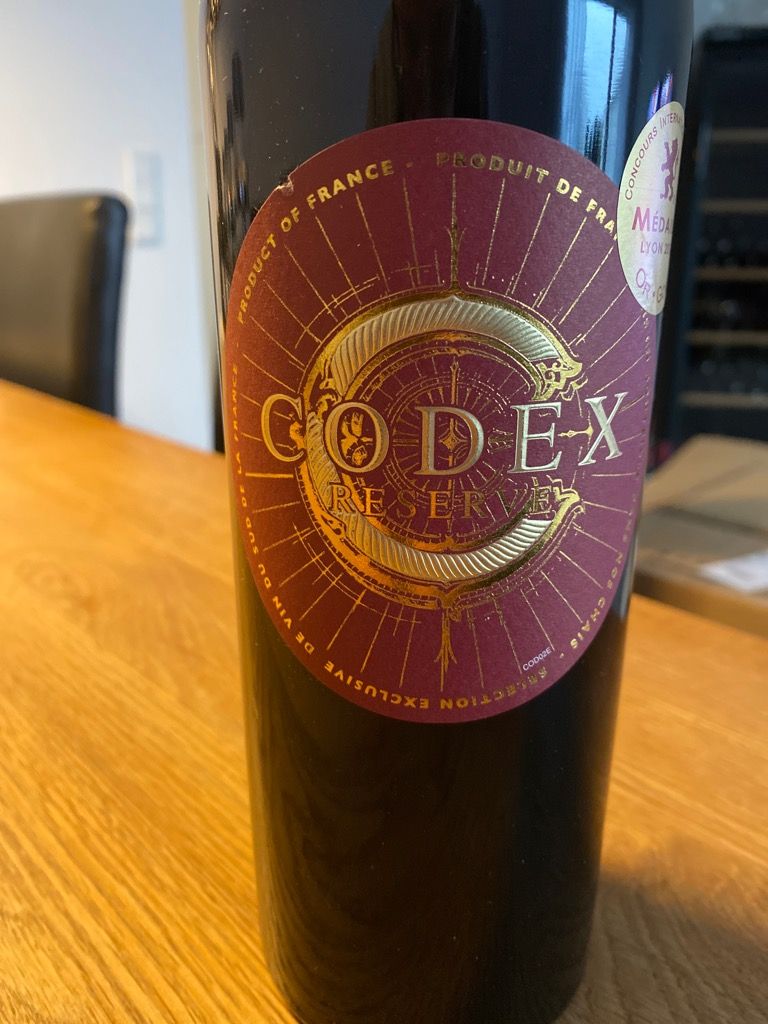 2020 Codex Reserve, France, Southwest France - CellarTracker