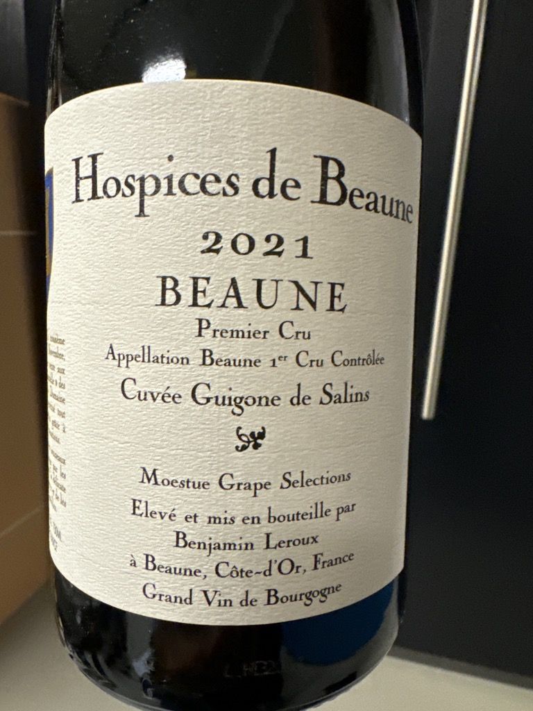 NV Hospices de Beaune Beaune 1er Cru Cuvée Guigone de Salins Benjamin ...