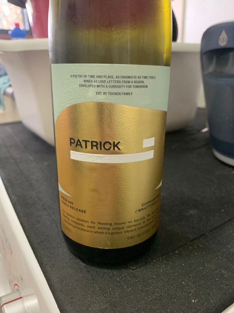 2021 Patrick Riesling, Australia, South Australia, Limestone Coast ...