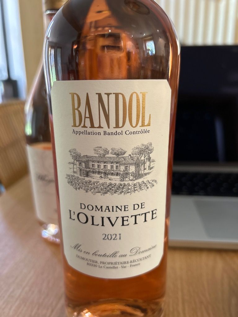2021 Domaine de l'Olivette Bandol Blanc, France, Provence, Bandol ...