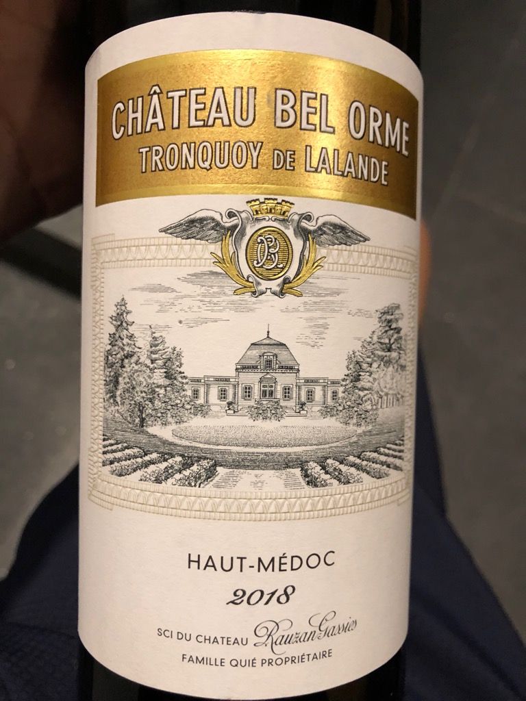 2018 Château Bel Orme Tronquoy de Lalande, France, Bordeaux, Médoc, Haut-Médoc - CellarTracker