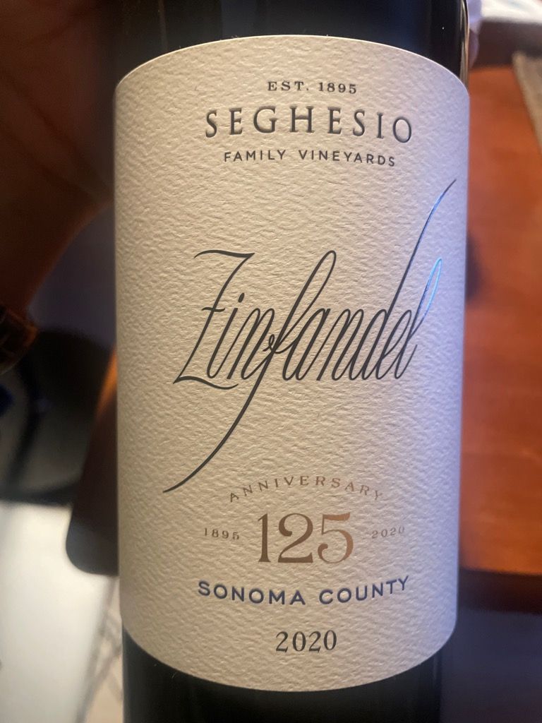 2020 Seghesio Family Vineyards Zinfandel Saini, USA, California, Sonoma ...