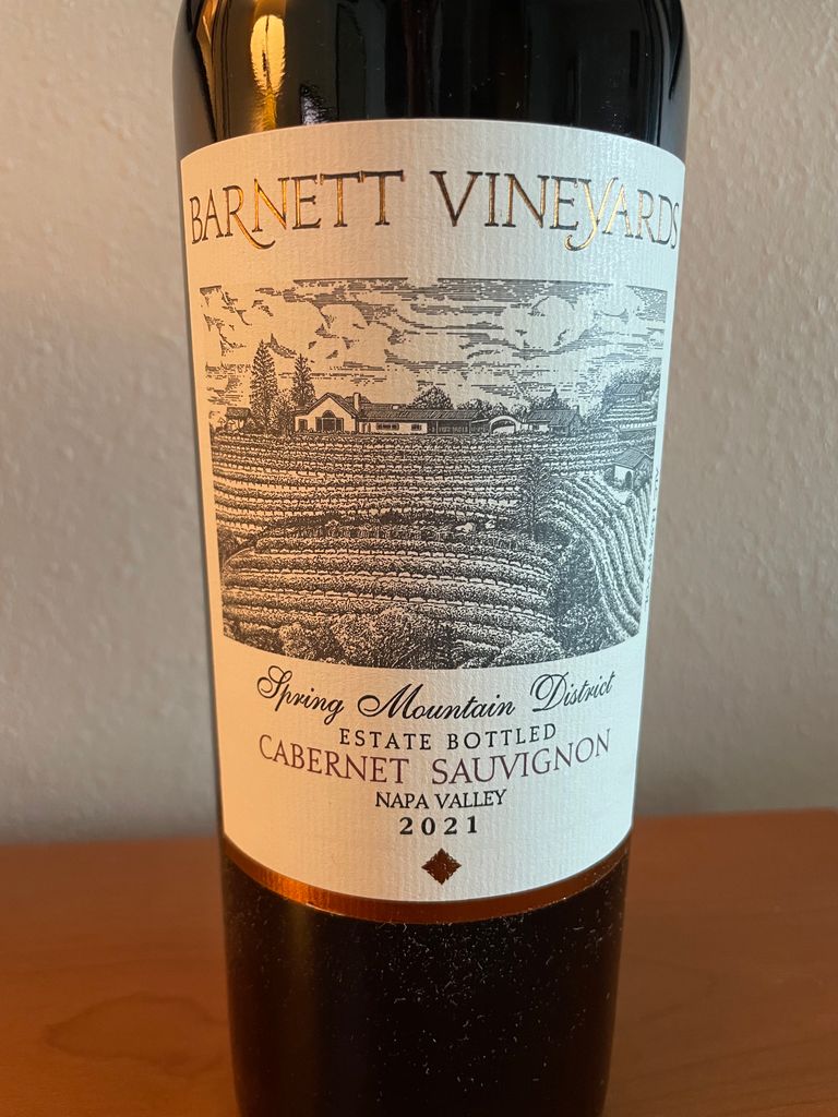 2021 Barnett Vineyards Cabernet Sauvignon Spring Mountain District, USA ...