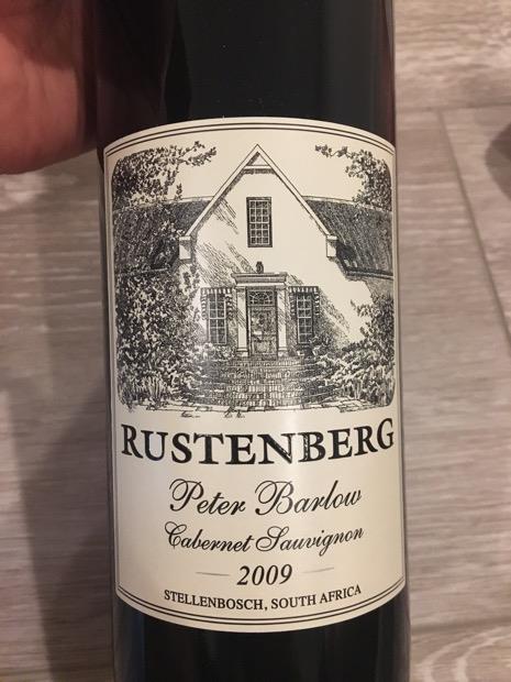 2009 Rustenberg Cabernet Sauvignon Peter Barlow, South Africa, Coastal ...