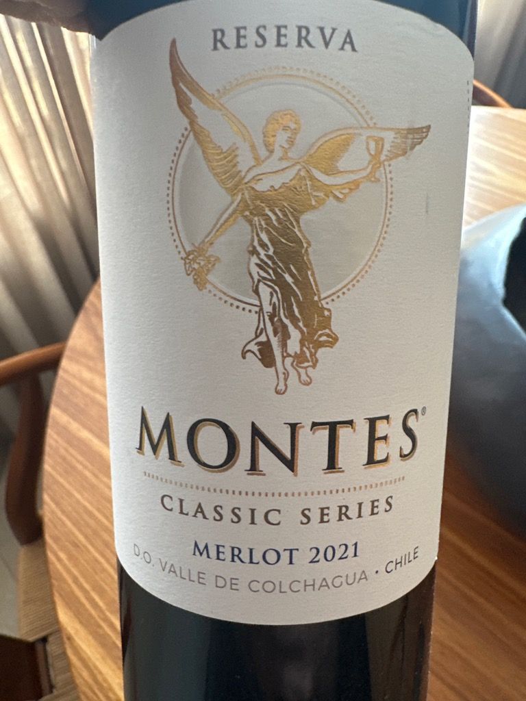 2021 Montes Merlot Reserva Classic Series, Chile, Rapel Valley ...