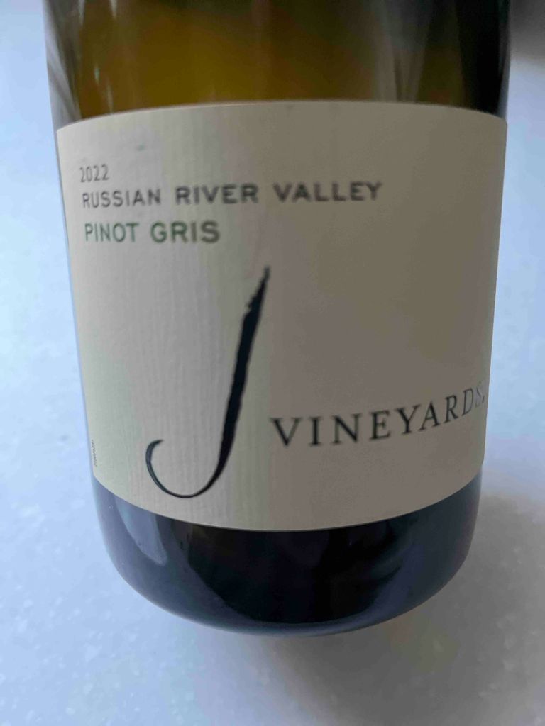2021 J Vineyards & Winery Pinot Gris Russian River Valley, USA ...