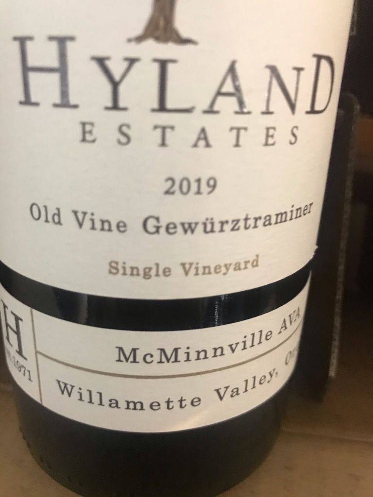 2022 Hyland Estates Gewürztraminer Old Vine, USA, Oregon, Willamette ...