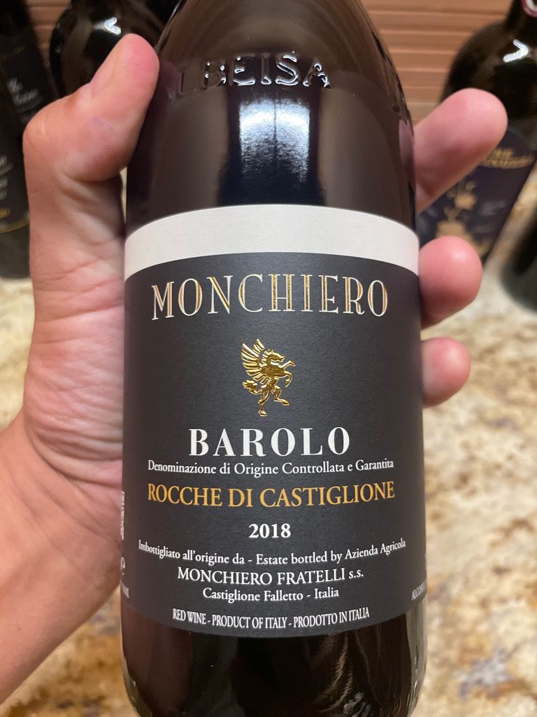 2018 Monchiero Barolo Rocche di Castiglione, Italy, Piedmont, Langhe ...