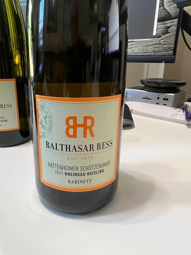 2022 Balthasar Ress Hattenheimer Schützenhaus Riesling Kabinett ...