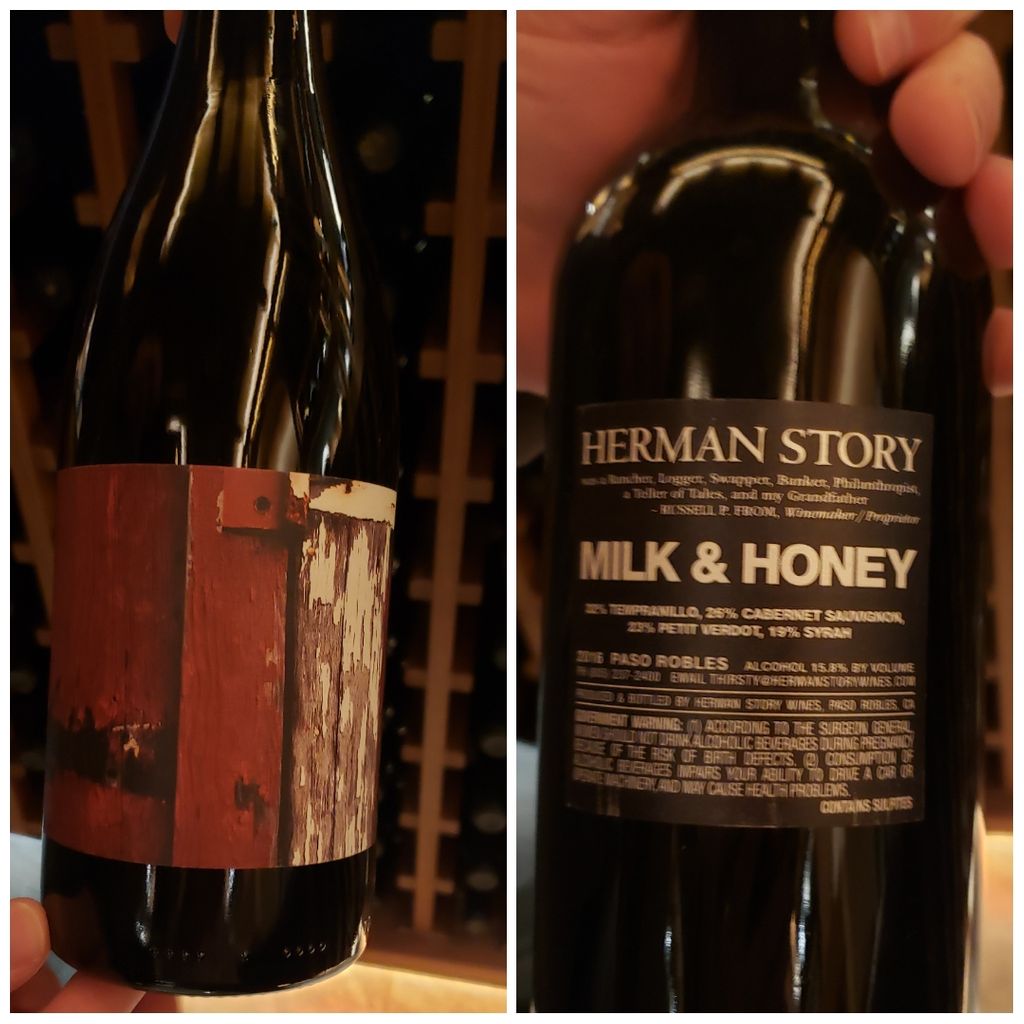 2022 Herman Story Milk & Honey, USA, California, Central Coast, Paso ...