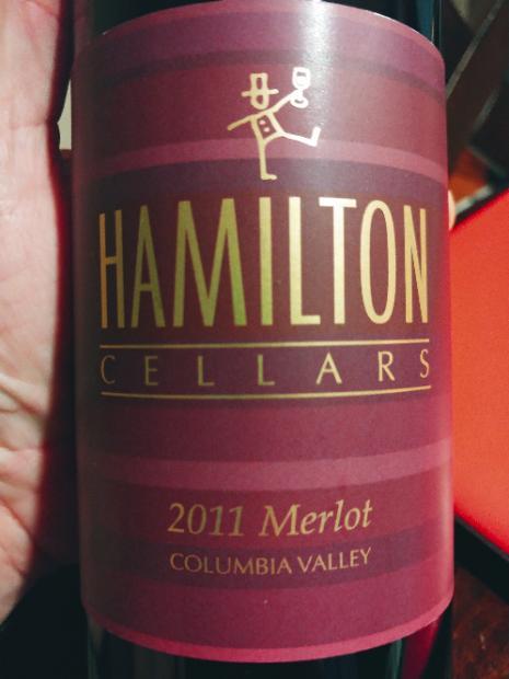 2011 Hamilton Cellars Merlot, USA, Washington, Columbia Valley ...