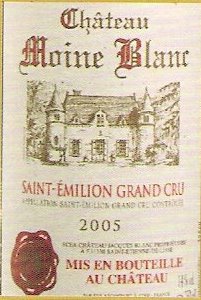 2005 Château Moine Blanc, France, Bordeaux, Libournais, St. Émilion Grand Cru - CellarTracker
