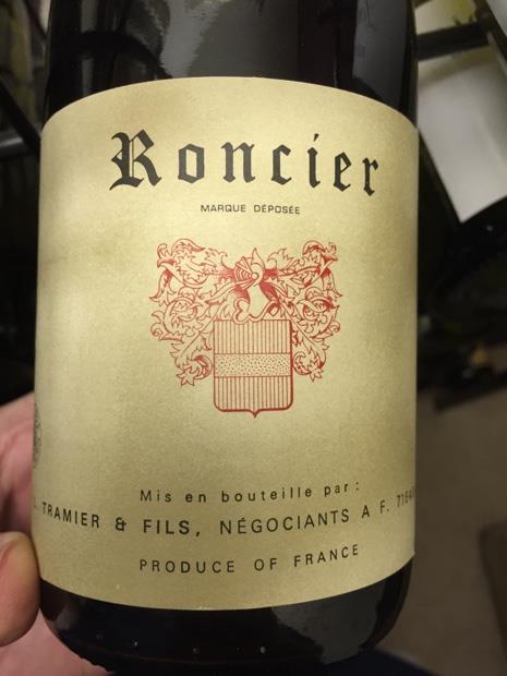 2007 L. Tramier & Fils Bourgogne Roncíer, France, Burgundy, Bourgogne ...