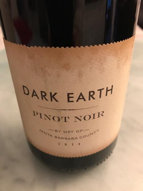2014 Dark Earth Cellars Pinot Noir, USA, California, Central Coast ...