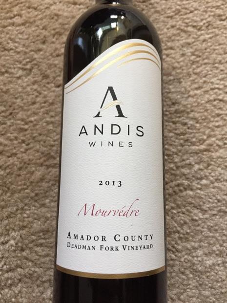 2012 Andis Wines Mourvèdre Amador County, USA, California, Sierra ...