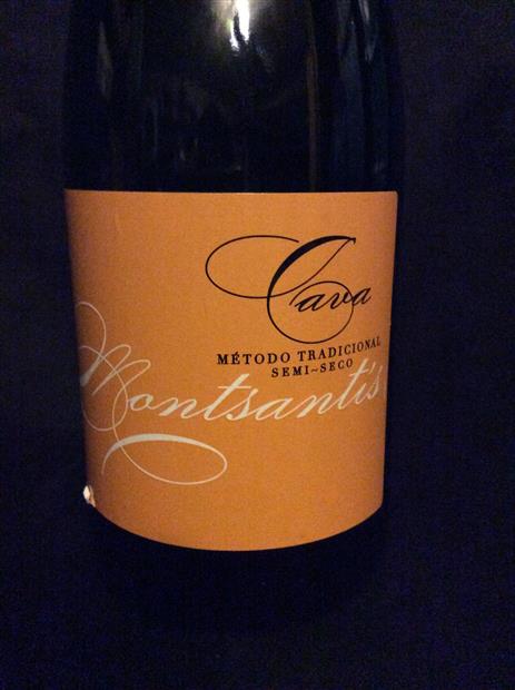 NV Montsantis Cava Semi Seco - Metodo Tradicional, Spain, Cava ...
