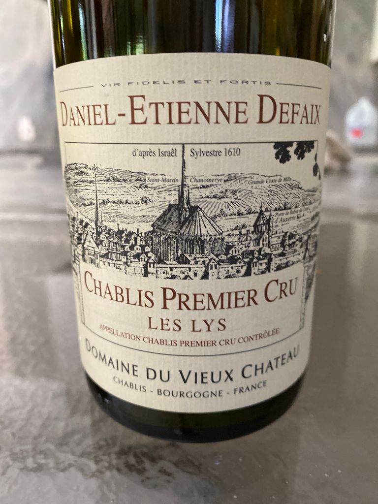 2007 Daniel-Etienne Defaix Chablis Vieilles Vignes du Vieux Chateau ...