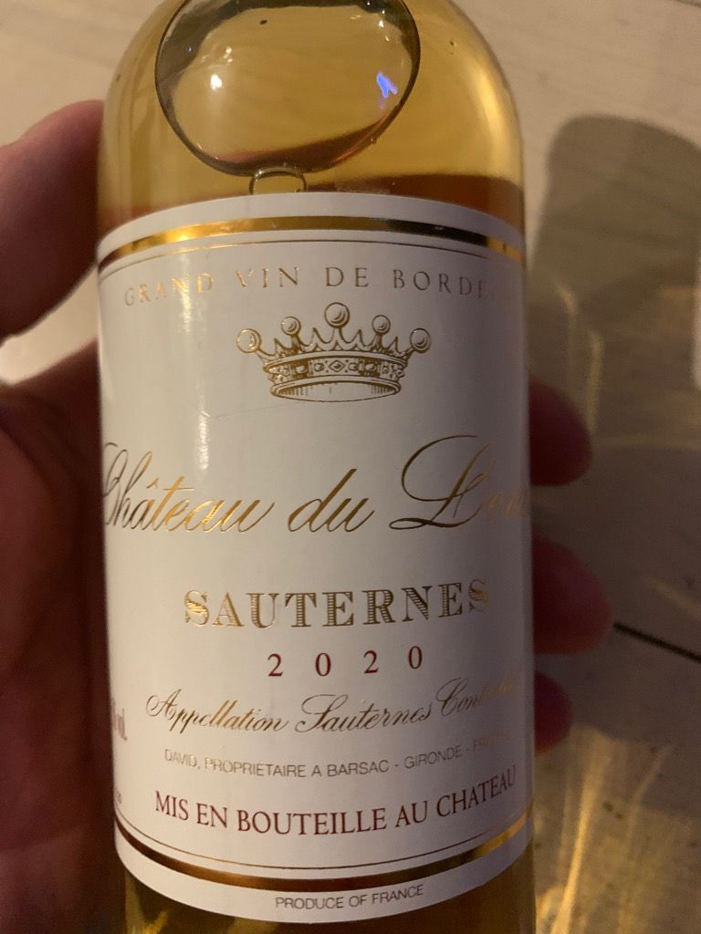 2020 Château du Levant, France, Bordeaux, Sauternais, Sauternes ...