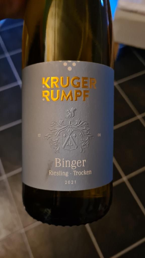2022 Kruger-Rumpf Binger Riesling trocken, Germany, Rheinhessen - CellarTracker