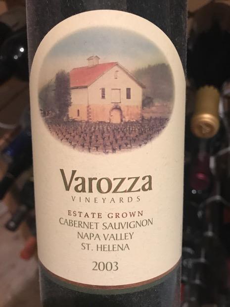 2003 Varozza Vineyards Cabernet Sauvignon, USA, California, Napa Valley ...