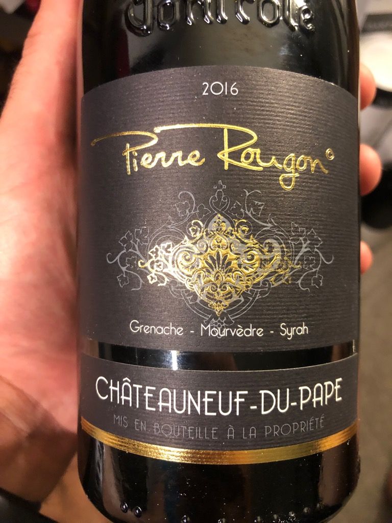 2016 Pierre Rougon Châteauneuf-du-Pape, France, Rhône, Southern Rhône ...