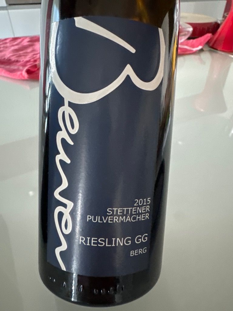 2015 Weingut Beurer Stettener Pulvermächer Riesling Berge Großes ...