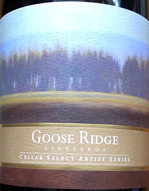 2014 Goose Ridge Vineyards Cellar Select Artist Series Row of Poplars ...