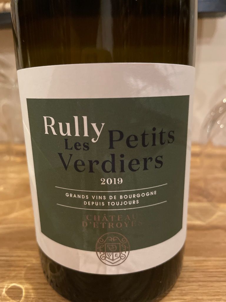 2019 Château d'Etroyes Rully Les Fromanges Blanc, France, Burgundy ...