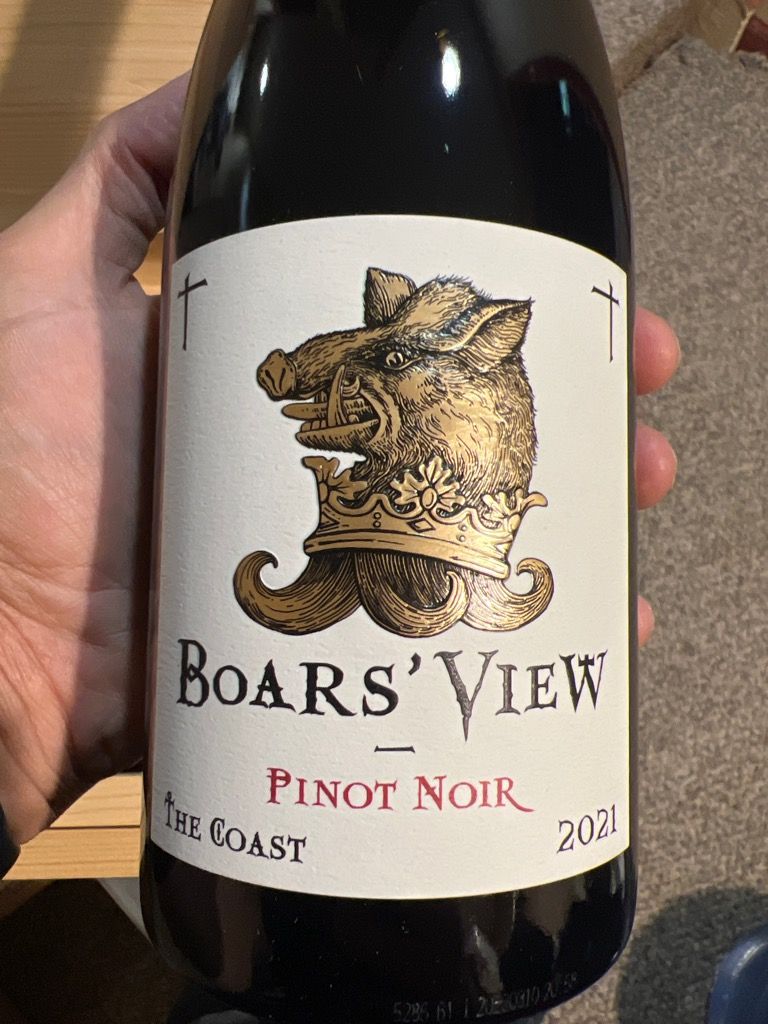 2021 Boars' View Pinot Noir BDR Boars’ View Estate, USA, California, Sonoma County, Fort Ross ...