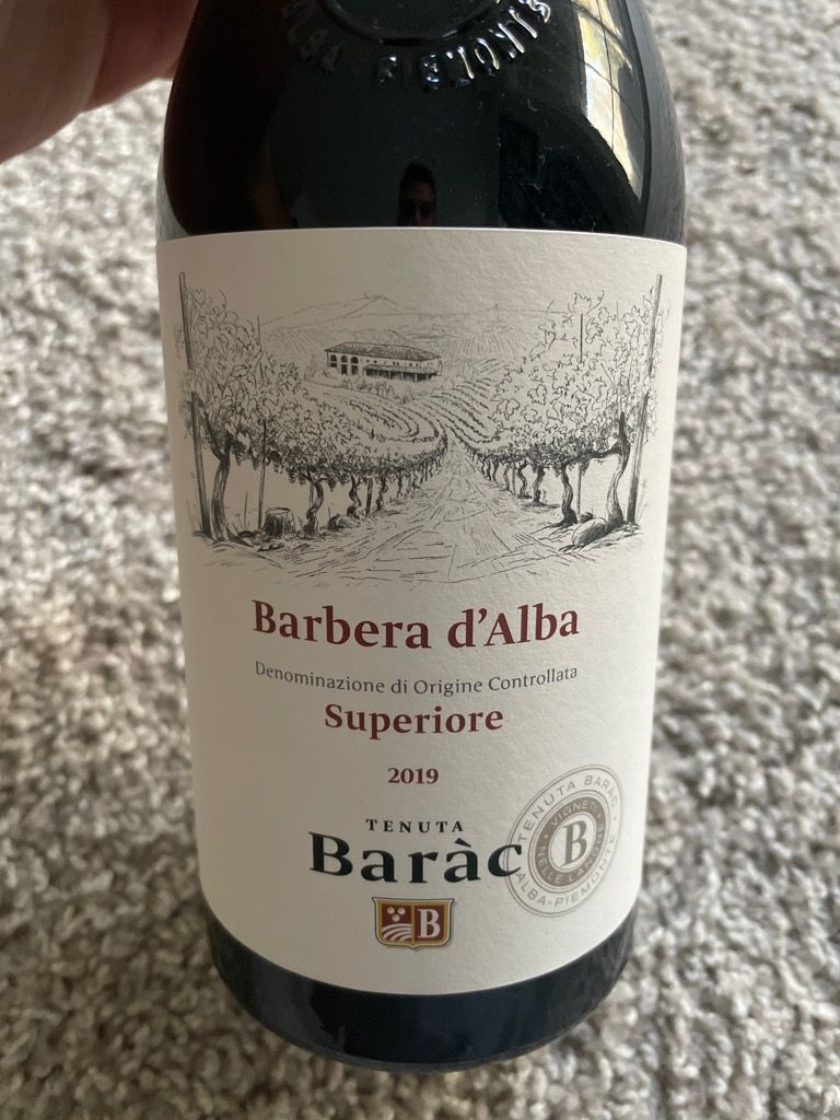 2019 Tenuta Baràc Barbera d'Alba Superiore, Italy, Piedmont, Alba ...