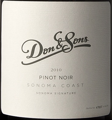 2010 Don Sebastiani & Sons Pinot Noir Sonoma Signature, USA, California ...